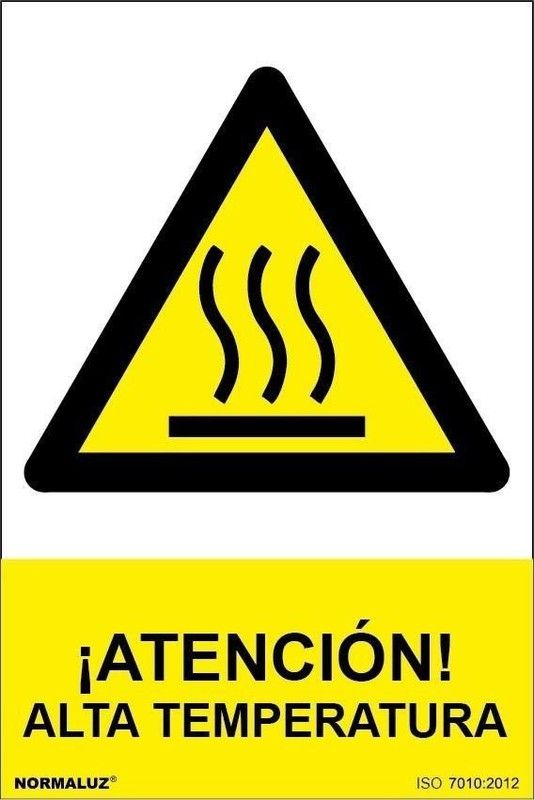 Señal ¡atención! Alta temperatura con tintas uv — RacNet Señal ¡atención! Alta temperatura con tintas uv — RacNet
